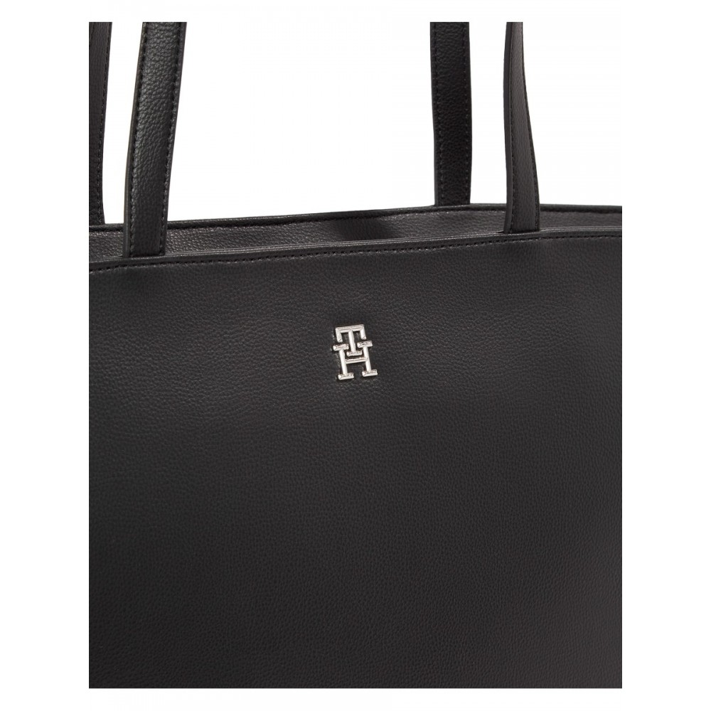 Γυναικεία Τσάντα Tommy Hilfiger Th Essential Sc Tote Aw0aw15720 Bds Μαύρη